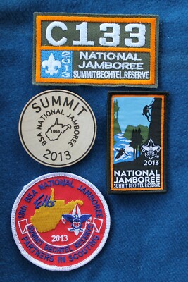 (4 Set) SUMMIT BECHTEL 2013 NATIONAL JAMBOREE TROOP 133 TOKEN PATCH ...