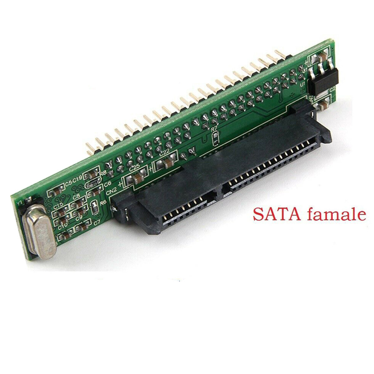 2.5" IDE Hard Drive Laptop Female to 44Pin Male HDD SDD SATA Adapter ...