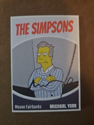 Michael York Custom Signed Card - Voice Of Mason Fairbanks In The ...
