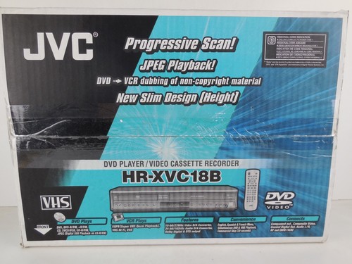 JVC HR-XVC18B, Black, Slim, DVD VHS Combo Player New in Open Box | eBay