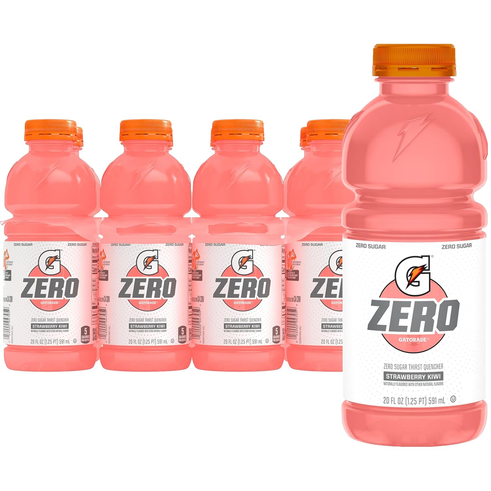 G Zero Cool Blue, Thirst Quencher Sports Drink, 20 Fl Oz Bottles, 8 ...