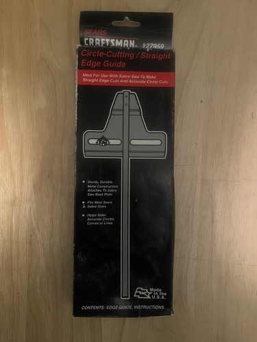 Sears Craftsman Circle Cutting / Straight Edge Guide | eBay