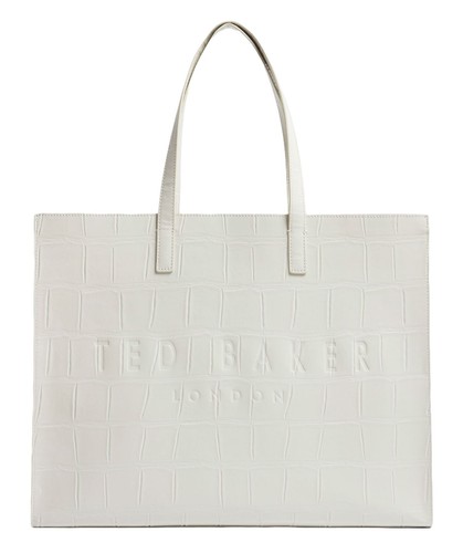 Ted Baker sac à épaule Croccel Croc Effect Icon Bag M Ivory | eBay