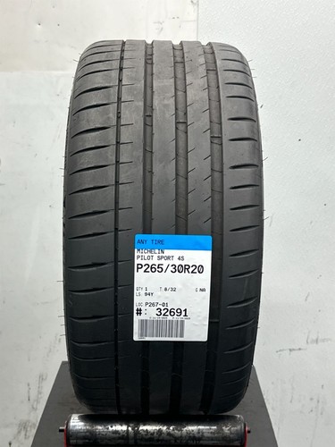 1 Used P265/30R20 Michelin Pilot Sport 4S 94 Y - 8/32 | eBay
