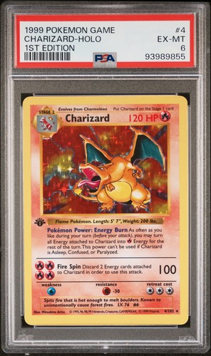 1999 POKEMON BASE SET 1ST EDITION #4 CHARIZARD-HOLO PSA 6 | eBay