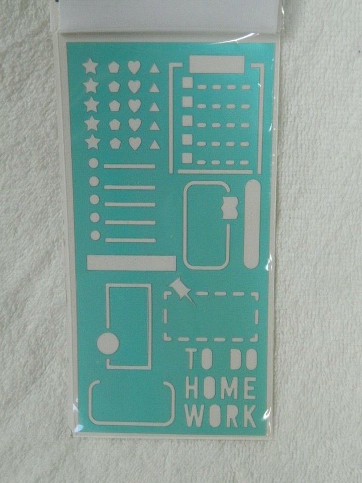 RECOLLECTIONS 32PC STAMP AND STENCIL - SCHOOL PLANNER | eBay