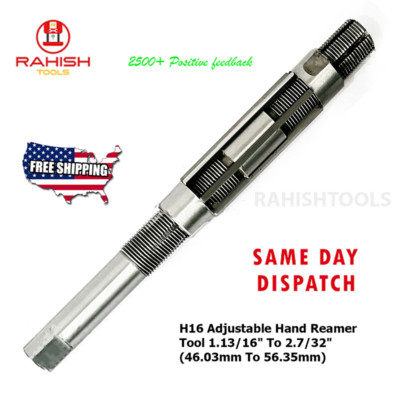 New Adjustable Hand Reamer Tool H16 Sizes 1.13/16" To 2.7/32" USA ...