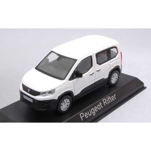 PEUGEOT RIFTER 2018 WHITE 1:43 Norev Auto Stradali Die Cast Modellino ...