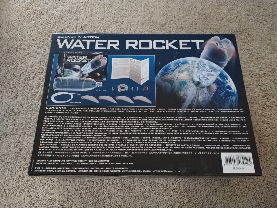 New 4M Science In Action Water Rocket Kit DIY Science STEM Educational ...