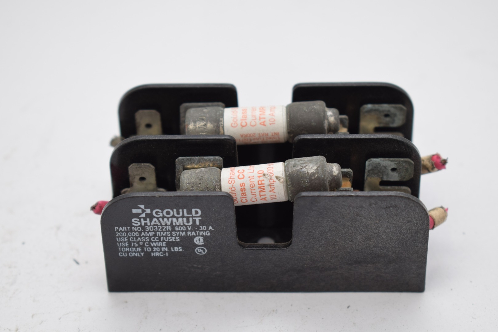 Gould Ferraz Shawmut 30322R Fuse Block W/ ATMR10 Fuses | eBay