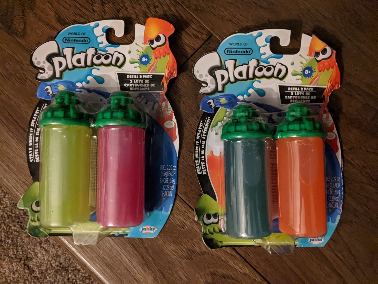 World of Nintendo Splatoon Splattershot Refill 2-pack Lime Green/purple ...