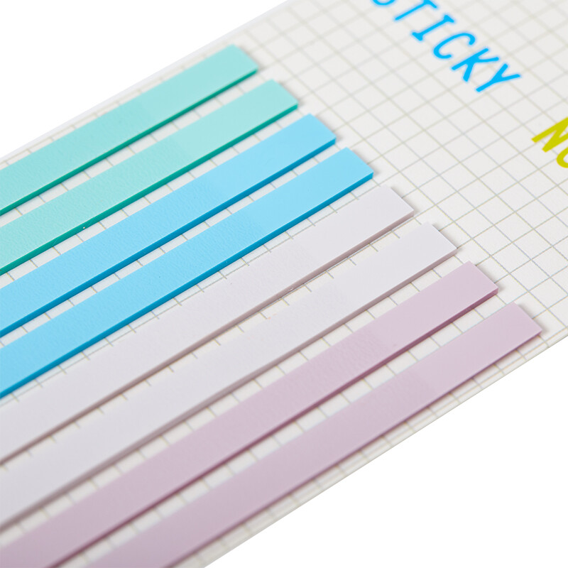 160Pcs Macaroon Color Long Sticky Note Transparent Tabs Flags Stickers ...