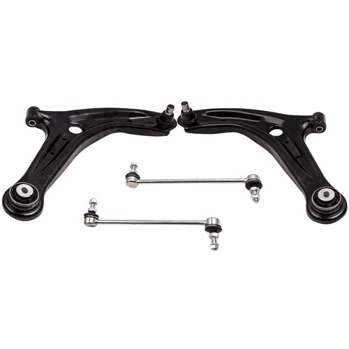 4pcs Front Suspension Wishbone Control Arms + Drop Links Kit For Ford ...