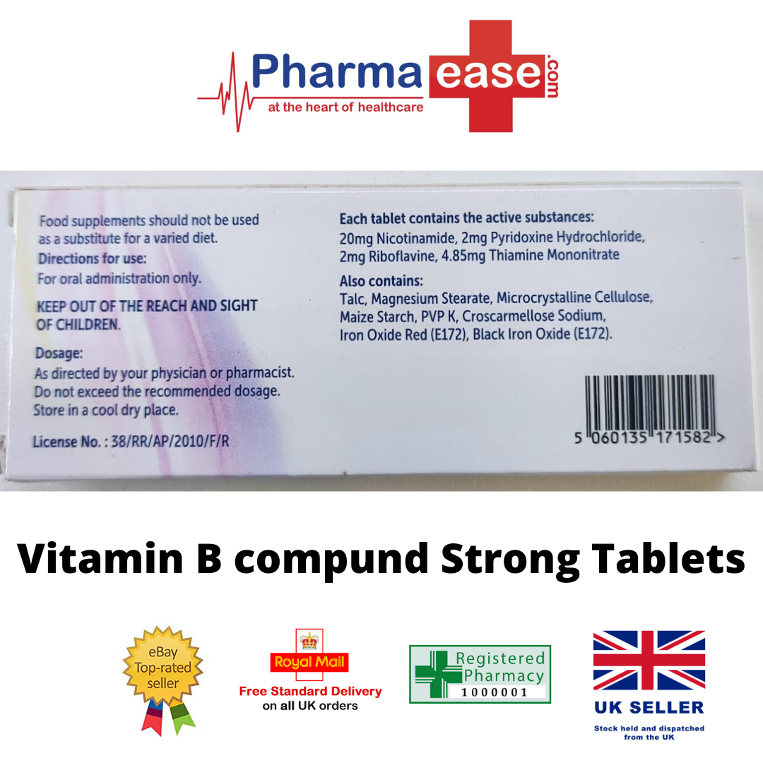 VITAMIN B COMPOUND STRONG TABLETS 28 TABLETS[1x28 Tablets] | eBay