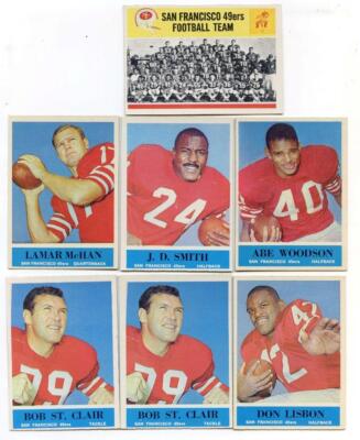 1964 PHILADELPHIA FOOTBALL SAN FRAN 49ers 15 CARD LOT W/ JIM JOHNSON ...