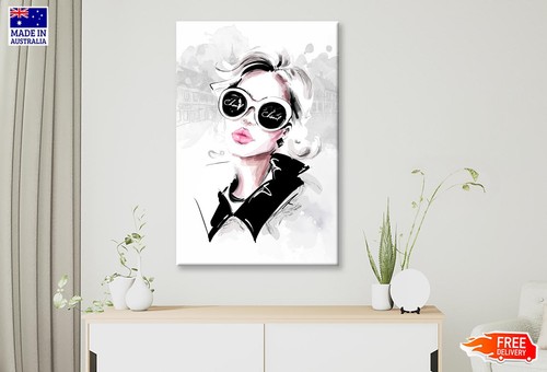 Black White Lady Fashion Art Wall Art Limited Edition High Quality ...
