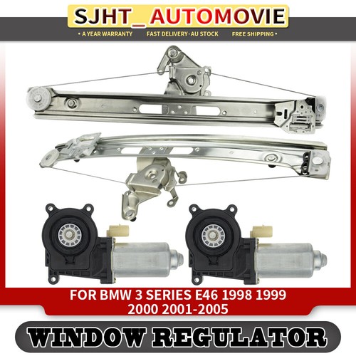 2x Rear Window Regulator With Motor for BMW E46 316i 318i 320i 325i ...