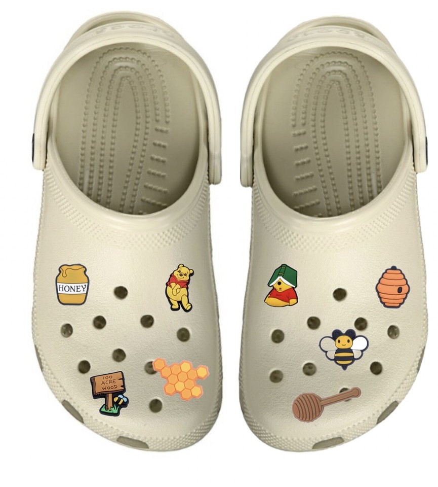 Winnie The Pooh Themed Croc Charms Honey Bee Cute Jibbitz | eBay