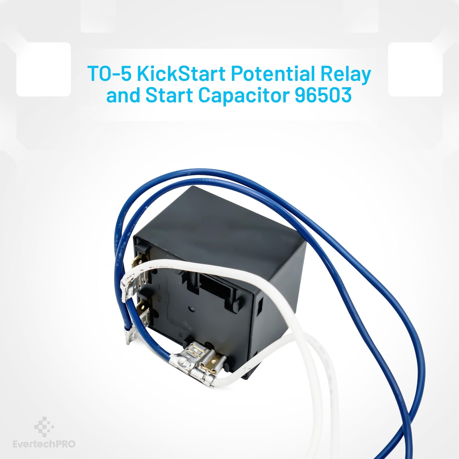 T05 330VAC 189-227MFD 1 to 3 HP Saver Hard Start Capacitor Relay kit ...