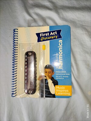 First Act Discovery Learn and Play Harmonica With Chrome Harmonica ...