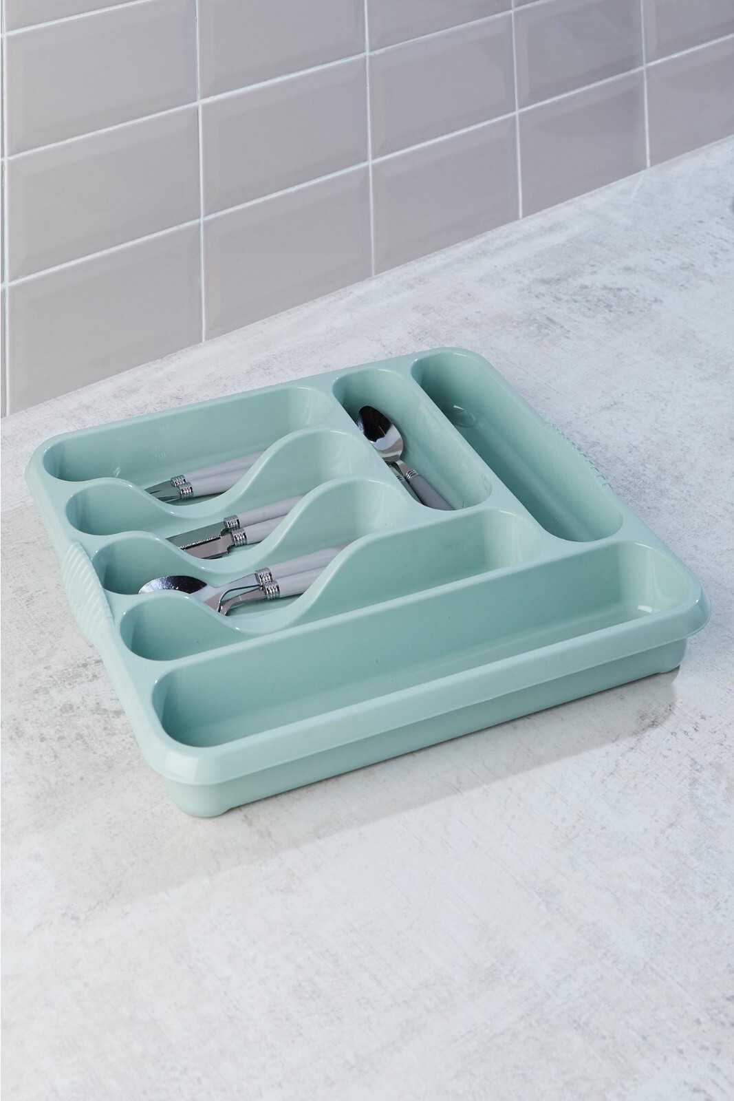 25L Swing Bin Dish Drainer Sink Tidy Bowl Bucket & Cutlery Tray Kitchen ...