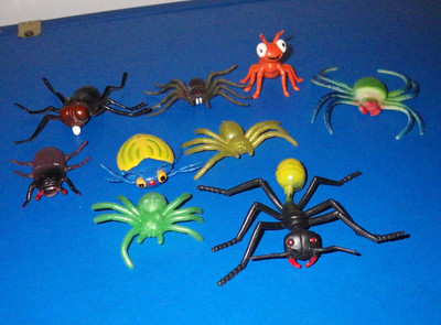 Lot of 9 Toys Toy Insects Bugs Misc. Assorted Figures Plastic | eBay