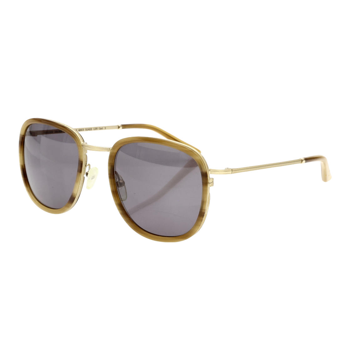 Smoke & Mirrors S1632 Unisex Brown Havana/Matte Gold/Grey Sunglasses 51 ...
