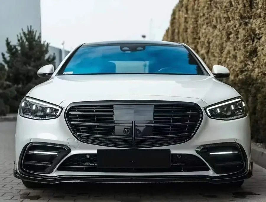 US-For 2021 2022-2025 Mercedes-Benz W223 S450 S500 S580 Front Grille ...