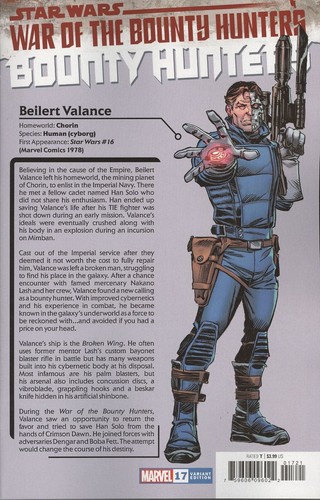 Star Wars: Bounty Hunters #17A VF/NM; Marvel | Beilert Valance - we ...
