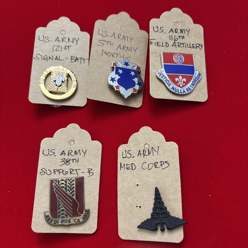 Assorted U.S. Military DUI Metal Pins Lot Of 5 Free Shipping | eBay