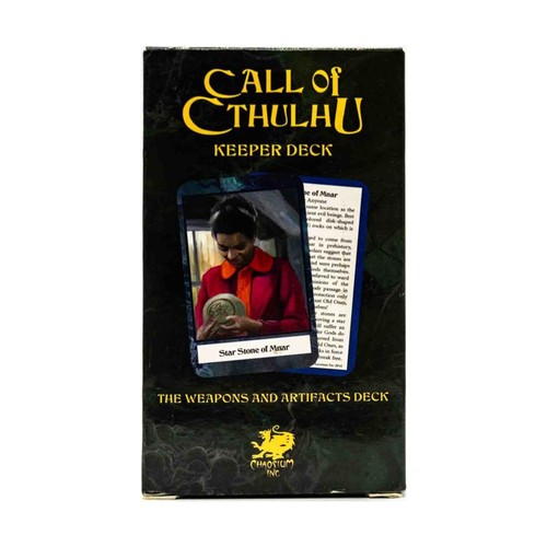 Chaosium Lovecraft RP Call of Cthulhu Keeper Deck - Weapons and Art Bag ...
