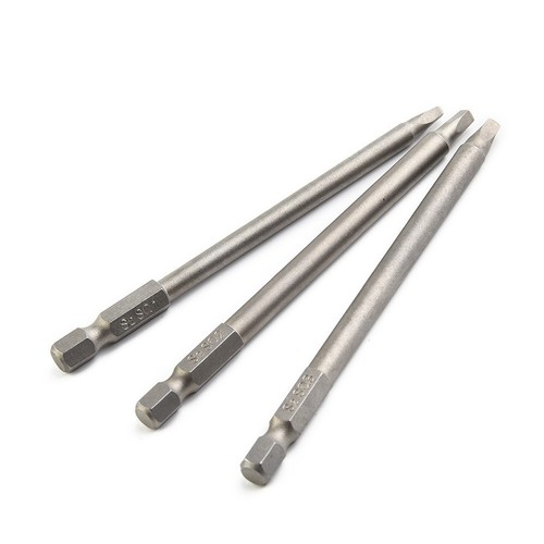 3 Pcs/Set 100mm SQ1-SQ3 Square Head Electric Screwdriver Head Screw ...