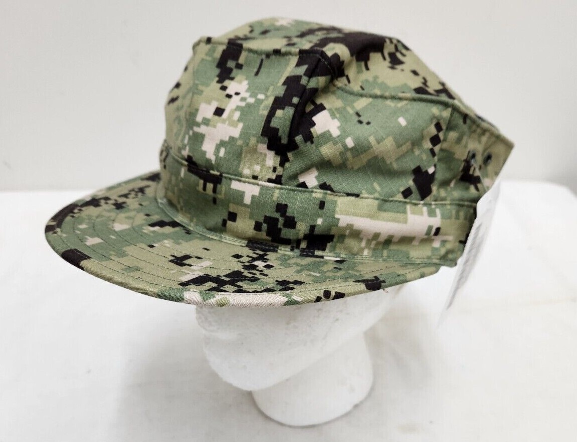 Military Issued US Navy Green Digital 8-Point Cap-NEW | eBay