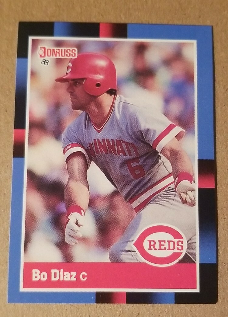 1988 Donruss Baseball Card #186 Bo Diaz - Cincinnati Reds | eBay