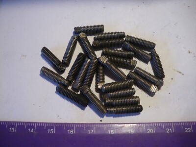 25 steel bolts, pins cast iron stitching repair, stud, 3/16 BSF heads ...