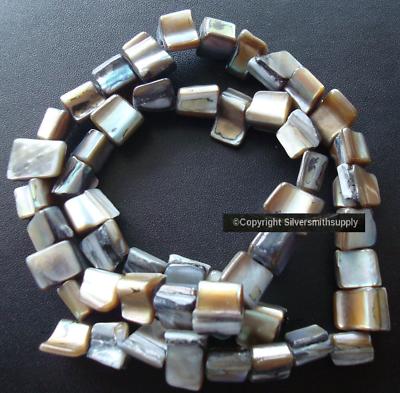 Natural baroque abalone sea shell drilled nugget beads 15 Inch strand ...