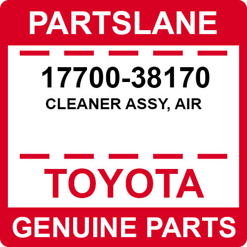 17700-38170 Toyota OEM Genuine CLEANER ASSY, AIR | eBay