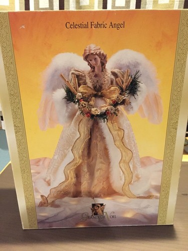 GRANDEUR NOEL CELESTIAL FABRIC ANGEL 16" IN BOX | eBay