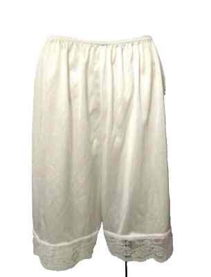 MMI Silky Shiny Antron III Nylon Lace Trim Petti-Pants Bloomers Trunk ...