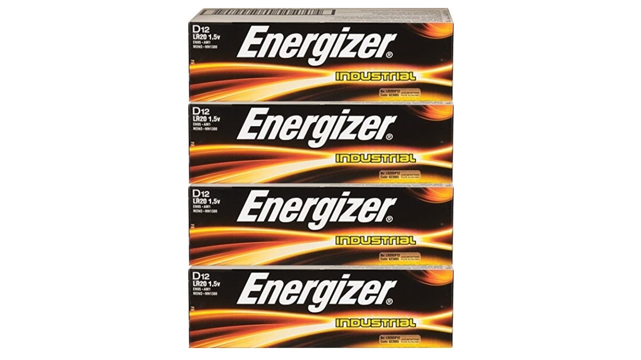 48 Energizer Industrial D Alkaline Batteries (EN95, LR20) | eBay