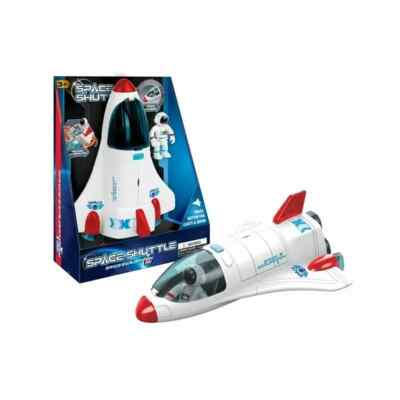 Astro Venture Space Shuttle Toy Plastic Spaceship for Kids with Lights ...