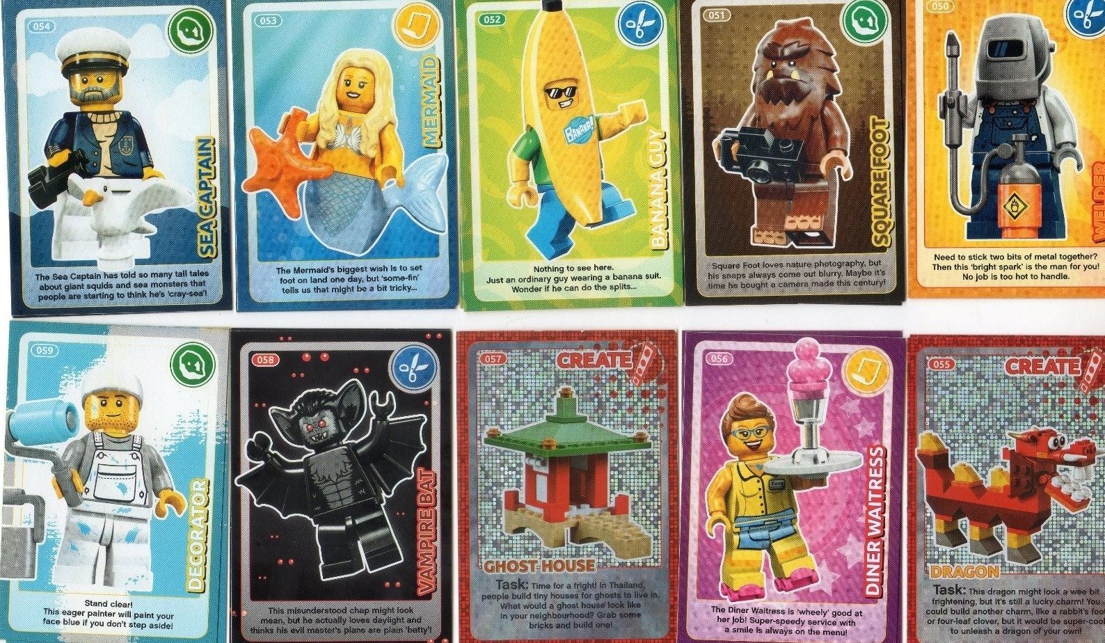 Sainsbury's Lego Cards - Create the World Trading (Most cards 1 to 140 ...