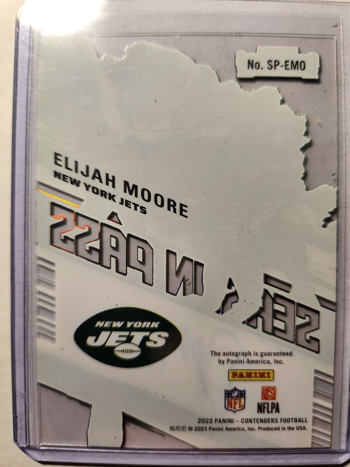2023 Donruss 22 Contenders Season Pass Auto #SP-EMO Elijah Moore - New ...