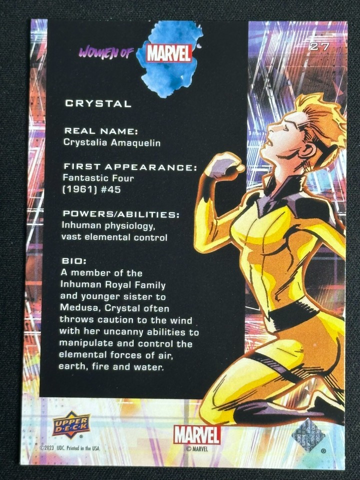 2024 Upper Deck Women Of Marvel Crystal #27 IN HAND MCU | eBay