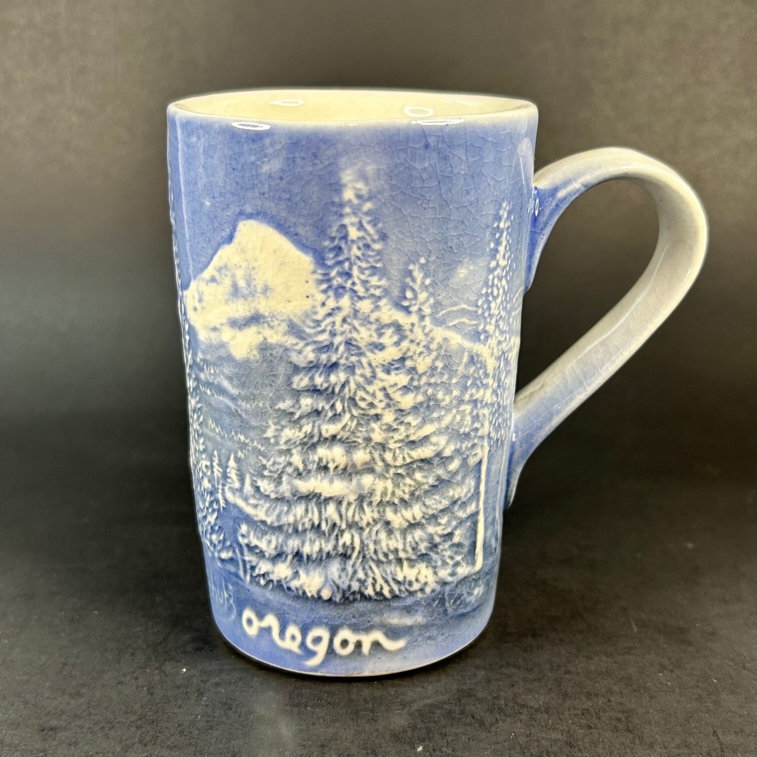 Schulz Porcelain Oregon Coffee Mug Mt Hood Multnomah Falls Fir Trees ...