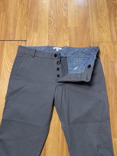 Gustin Pants Mens 32 Gray California Slim Button Fly Preppy Twill ...