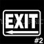 EXIT SIGN DECAL VINYL STICKER WINDOW WALL LEFT OR RIGHT ARROW | eBay