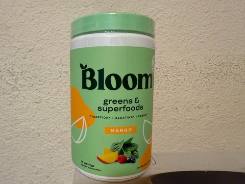 Bloom Nutrition Greens & Superfoods Mango 25 Servings EXP 2026, 100% ...