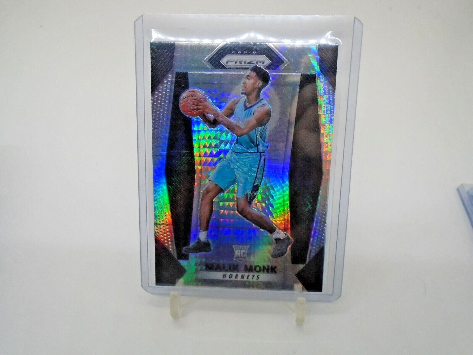2017-18 PANINI PRIZM #233 MALIK MONK SILVER HYPER PRIZM REFRACTOR ...