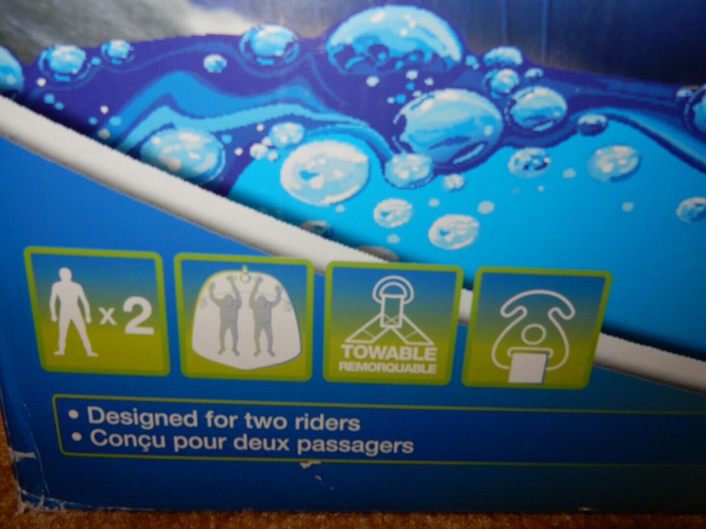 AQUA FLOAT FRENZY 2 INFLATABLE TOWABLE WATER RAFT FLOAT NEW FREE USPS ...